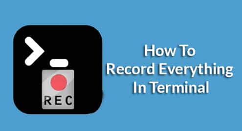 How To Record Everything In Terminal - Onet IDC Onet IDC